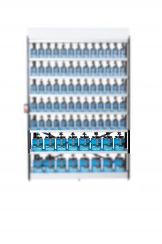 Alpha-Mix 160 8-Place Gallon Mixing Shelf (ARKH1203) | Fillon Technologies